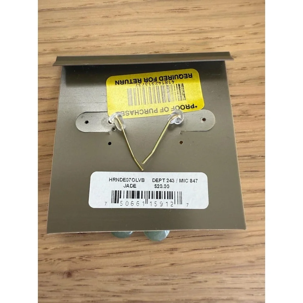 Studio Barse | Jewelry | Nwt Barse Jade Drop Earrings | Poshmark